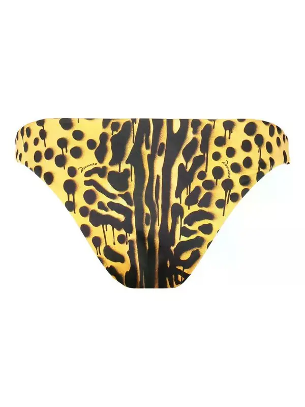 Dsquared2 Animal-print Bikini Bottom