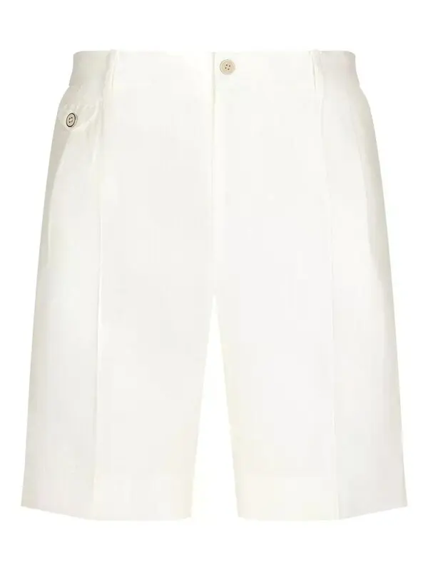 Dolce & Gabbana Linen Bermuda Shorts - White