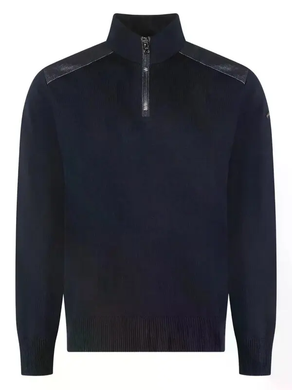 Paul & Shark Zip-neck Knitted Pullover