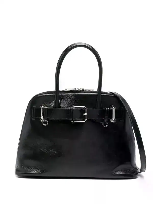 Osoi Medium Zip Brocle Tote Bag In Black - 0% Off | Editorialist