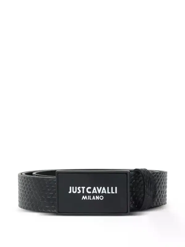 Just Cavalli Logo Belt - Black
