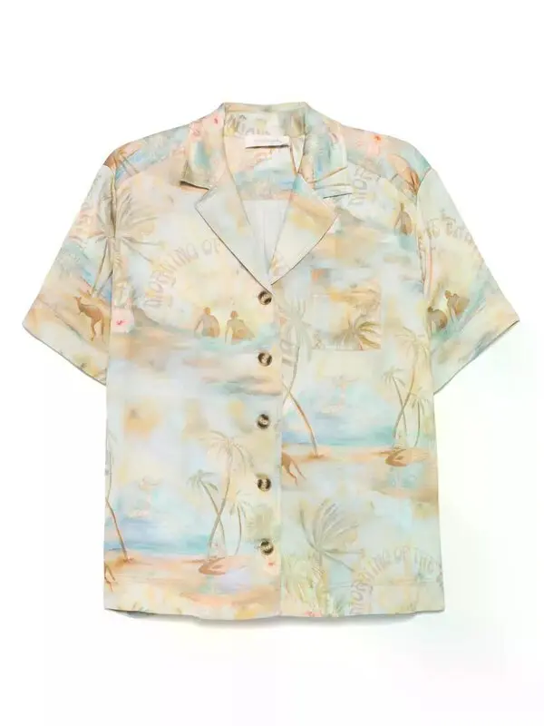 Zimmermann Illuminate Shirt - Blue
