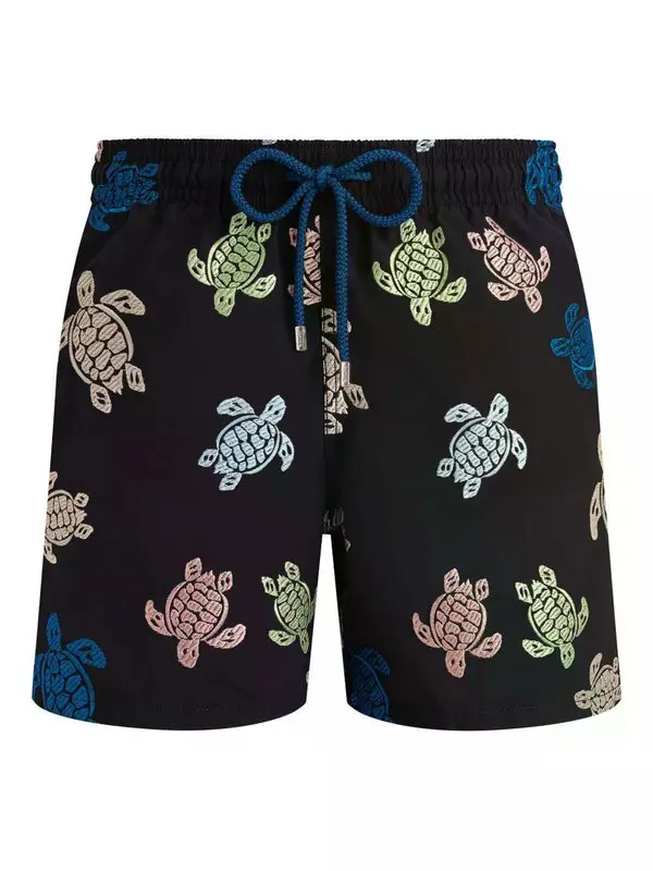 Vilebrequin Embroidered Swim Shorts - Black