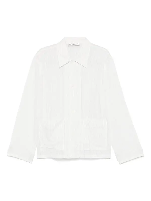Our Legacy Haven Shirt Jacket - Baws Stripe Holiday Viscose