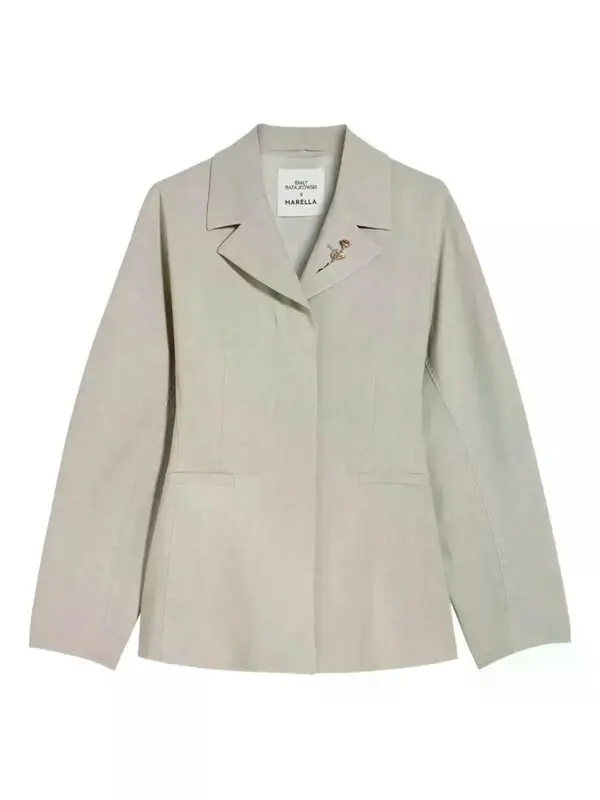 Marella Single-breasted Blazer - Neutrals
