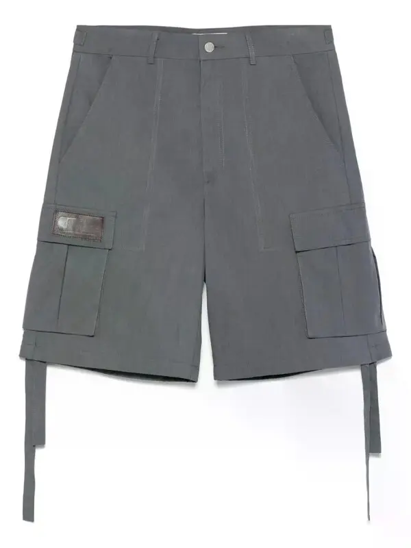 CARRER Cotton Cargo Shorts - Grey