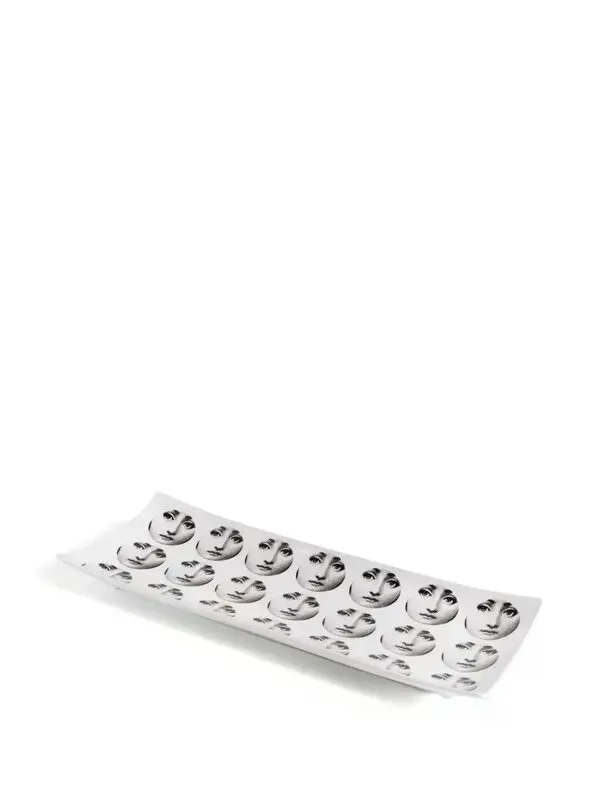 FORNASETTI Tema E Variazioni N.197 Rectangular Tray - White