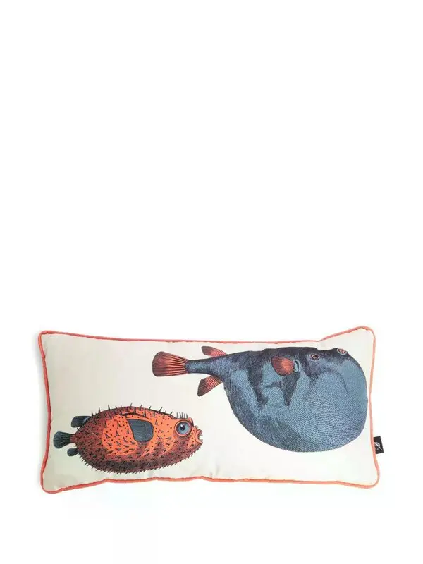 FORNASETTI Pesci Cushion - White