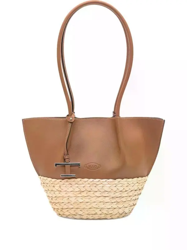 TOD'S Bux Tote Bag - Brown