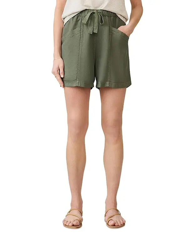 Faherty Brand Topanga Draped Shorts - Thyme