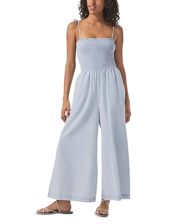 Splendid Indigo Stripe Jumpsuit - Washed Indigo