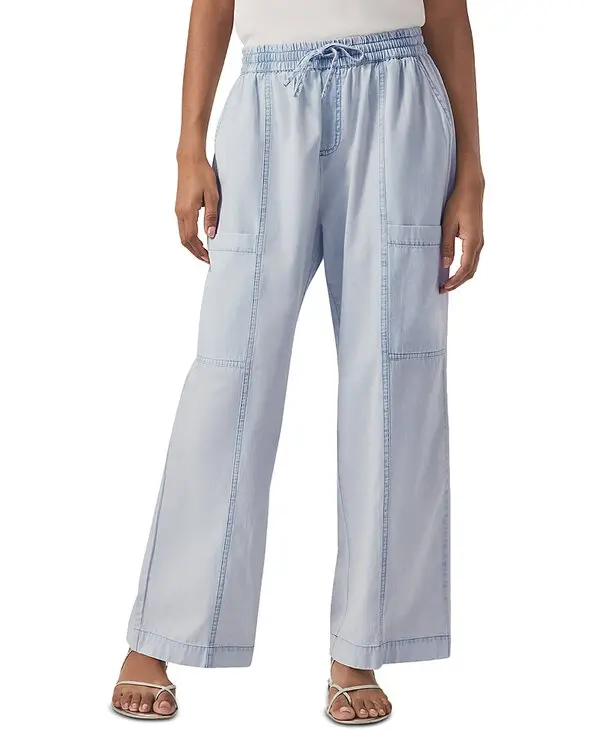 Splendid Indigo Stripe Wide Leg Pants