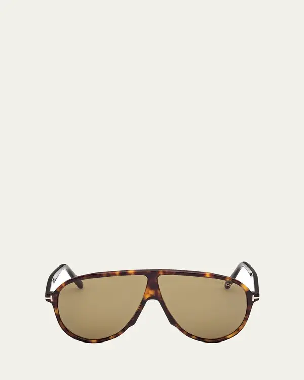 TOM FORD Vladimir Aviator Sunglasses - Dhav/grn