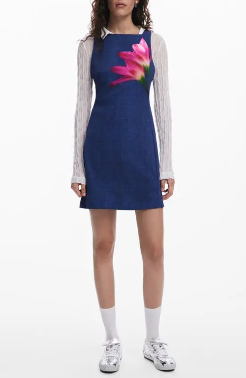 Desigual Flower Print Sleeveless Minidress
