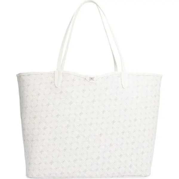 Sam Edelman Large Harper Monogram Shopper Tote - Eggshell