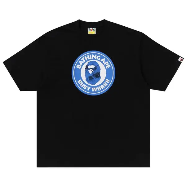 BAPE Floral Solid Camo Busy Works Relaxed Fit Tee - Black