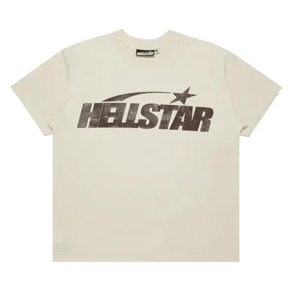 HELLSTAR Classic T-shirt /brown - White