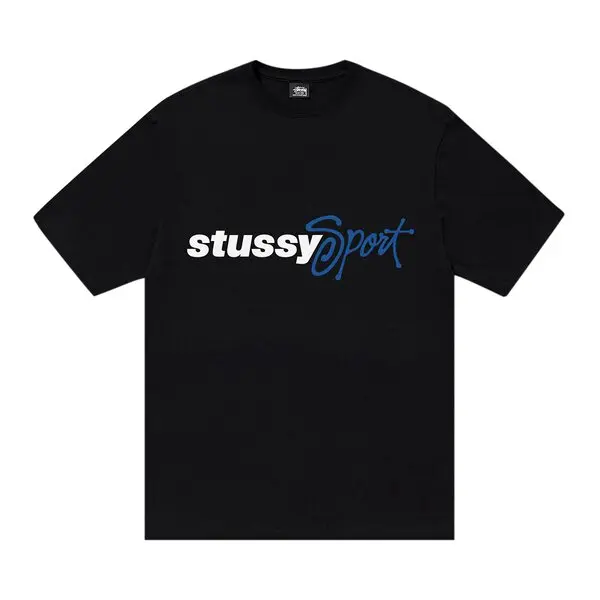 StÜssy Sport Script Tee - Black