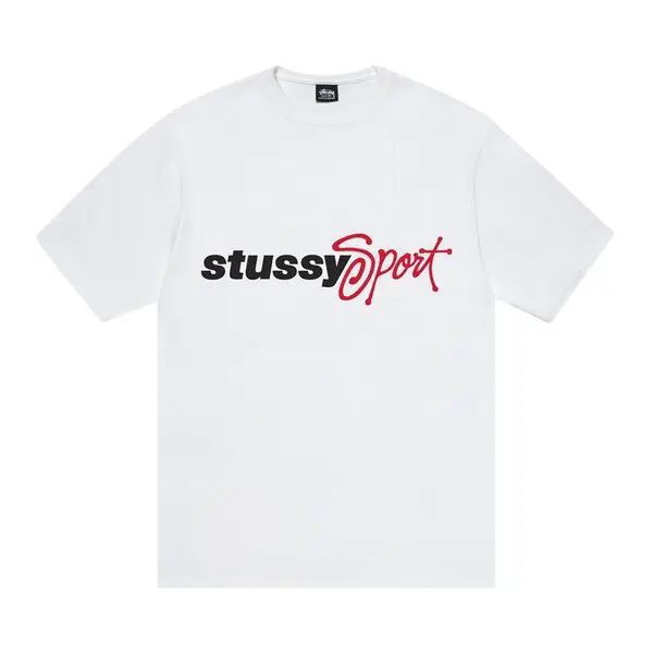 StÜssy Sport Script Tee - White