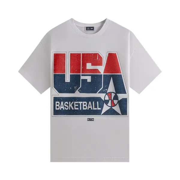 Kith For Usa Basketball Champions Vintage Tee - White