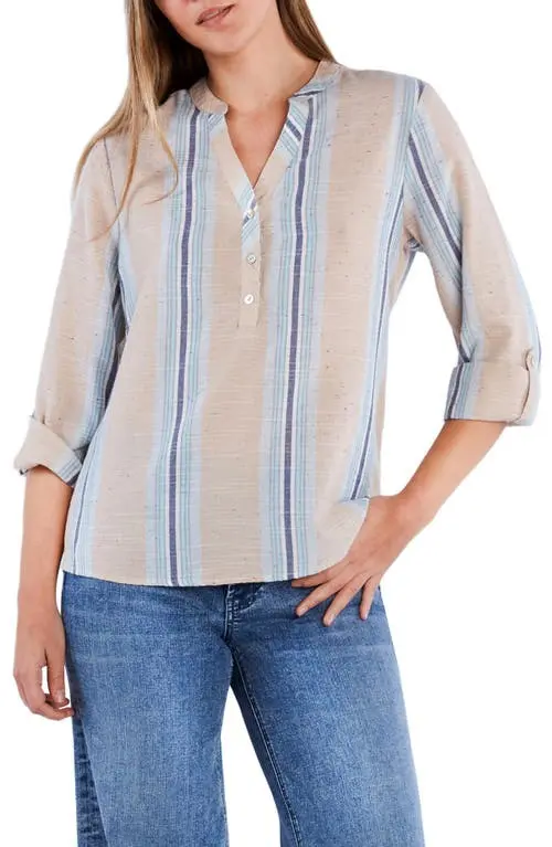 BILLY T Belize Stripe Popover Shirt