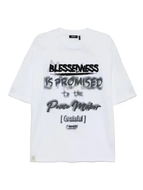 FIVE CM Graphic-print T-shirt - White