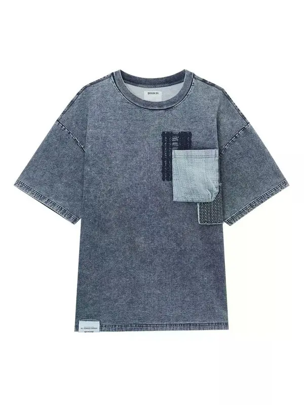 MUSIUM DIV. Patch-pocket Denim T-shirt - Blue