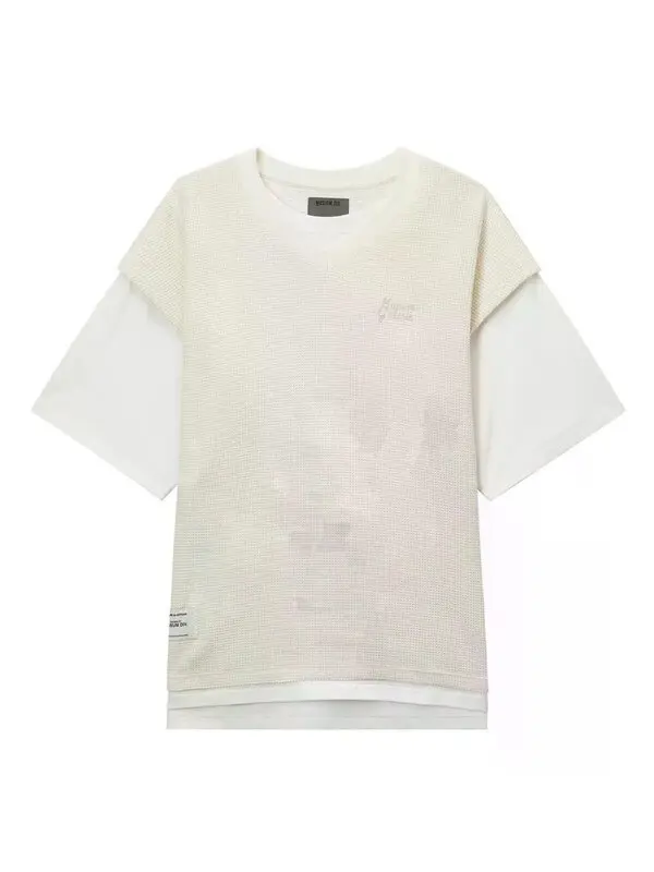 MUSIUM DIV. Layered V-neck T-shirt