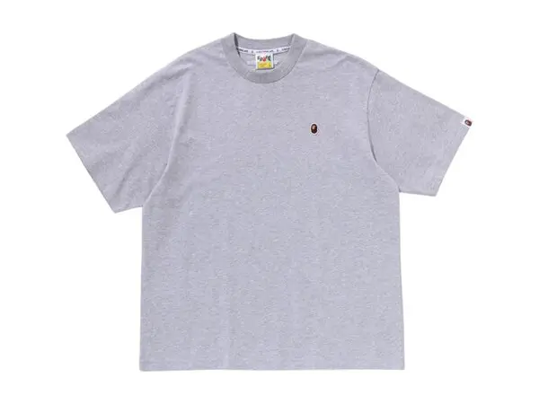 BAPE One Point Relaxed Fit Tee Shirt - Gray