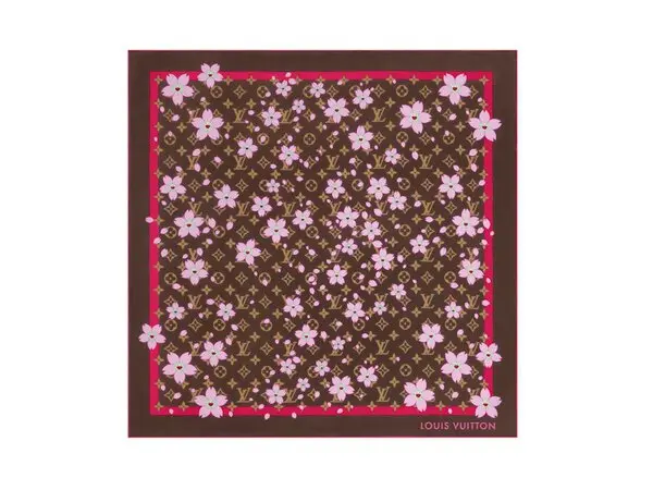LOUIS VUITTON X Takashi Murakami Monogram Cherry Blossom Square 70 - Sakura Brown