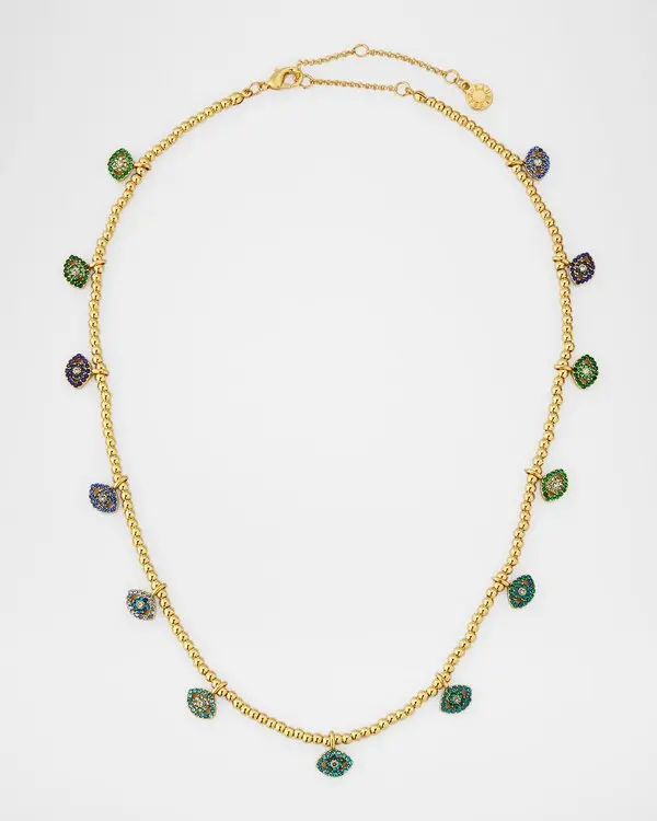Baublebar Evil Eye Pisa Beaded Necklace - Cool Multi