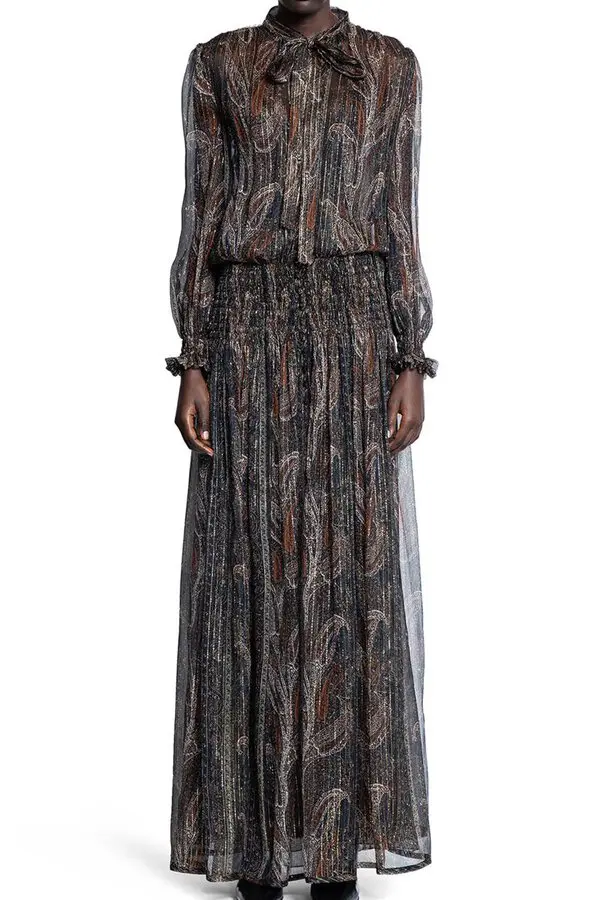 Saint Laurent Maxi Dress - Multicolor