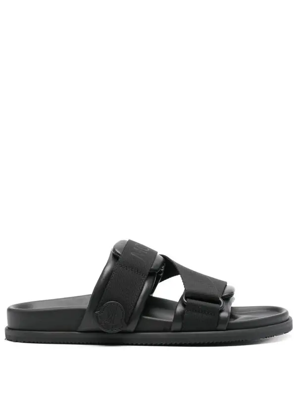 Moncler Touch-strap Sandals - Black