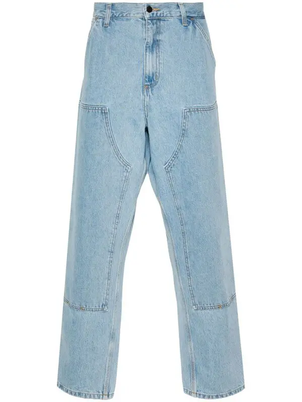 Carhartt Work In Progress Double Knee Denim Jeans - Clear Blue