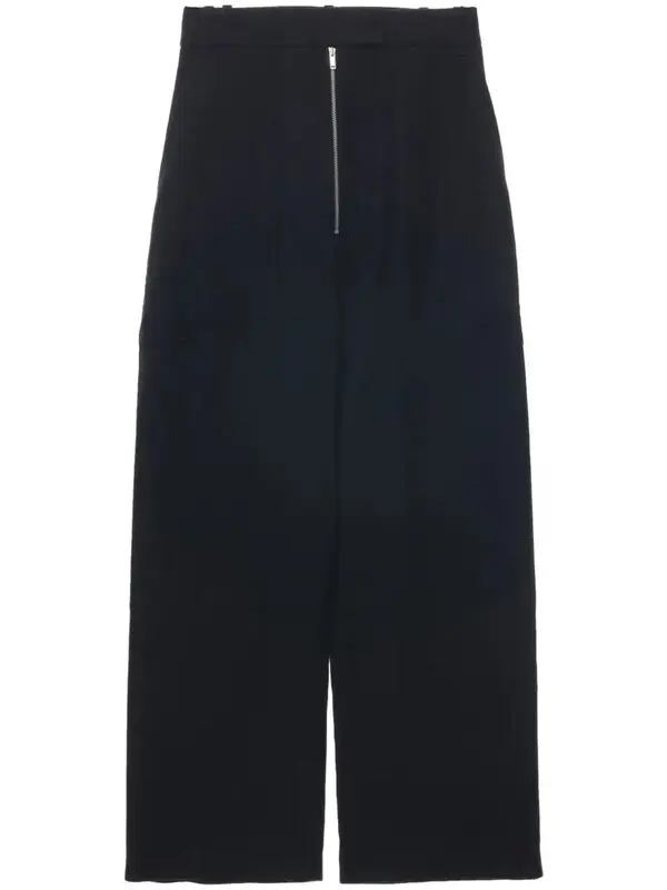 Studio Nicholson Zipper Front Wide Leg Pants