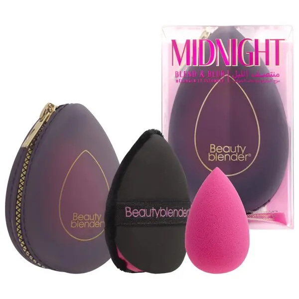 BEAUTYBLENDER Midnight Blend & Blur Set With Powder Puff And