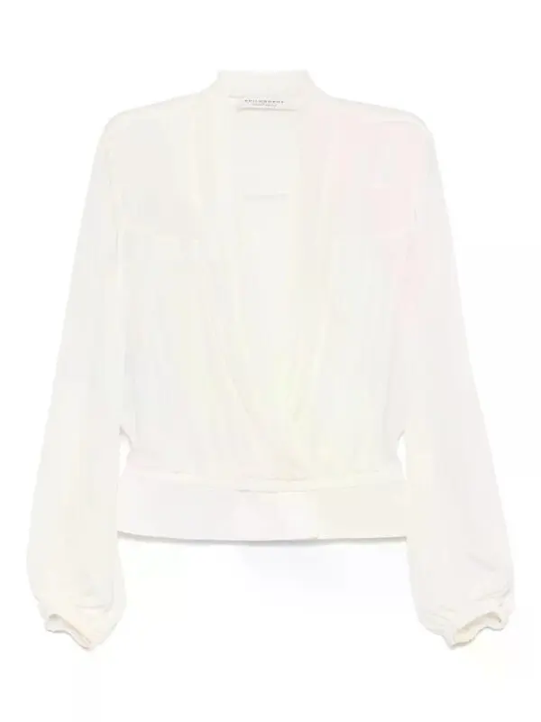 Philosophy Di Lorenzo Serafini Pleated Blouse - Neutrals