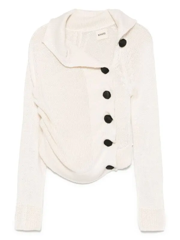Khaite Lorrai Cardigan - Neutrals