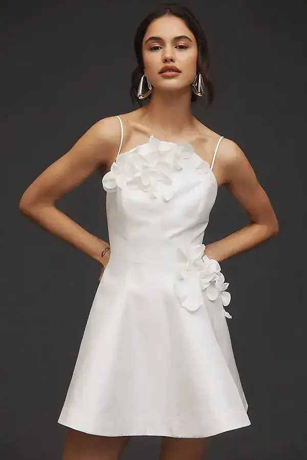 Acler Castleford 3d Floral Fit & Flare Mini Dress In Ivory - 50% Off |  Editorialist