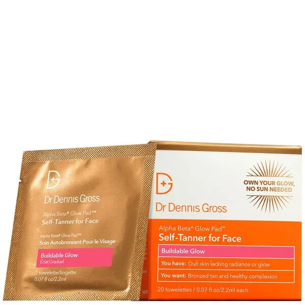 DR. DENNIS GROSS SKINCARE Skincare Alpha Beta Glow Pad Self-tanner For Face - One-color