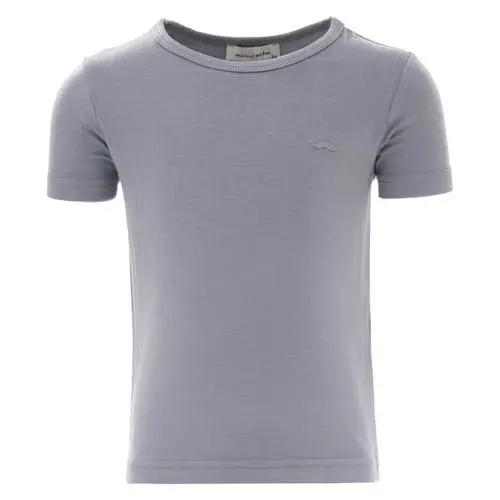 MOUSTACHE Solid T-shirt - Grey