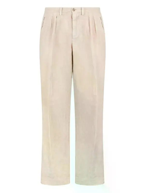 Boglioli Pleat-detail Linen Trousers