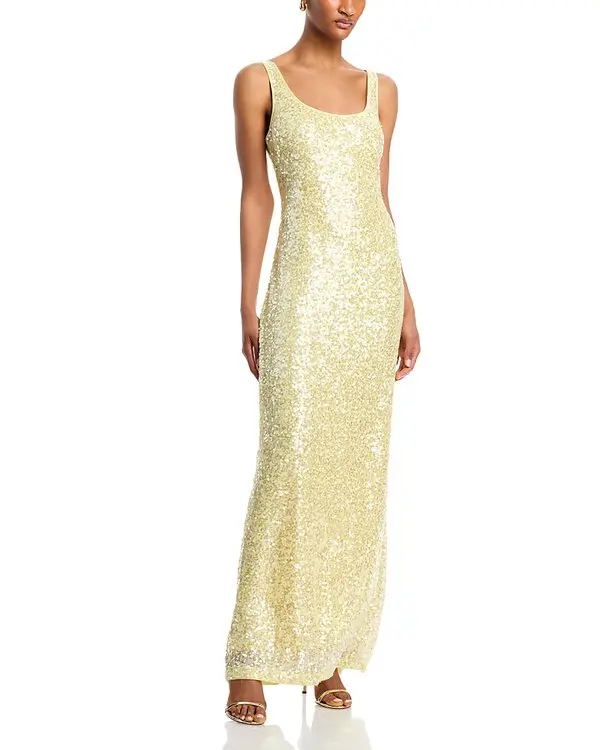 MILLY Tatum Stretch Sequined Dress