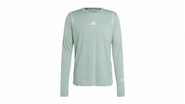 Adidas Ultimate Reflective Long Sleeve Top - Silver Green