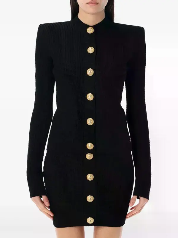 Balmain Long Sleeve Cardigan - Black