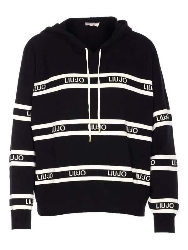 Liu Jo Logo-stripe Hoodie - Multicolor