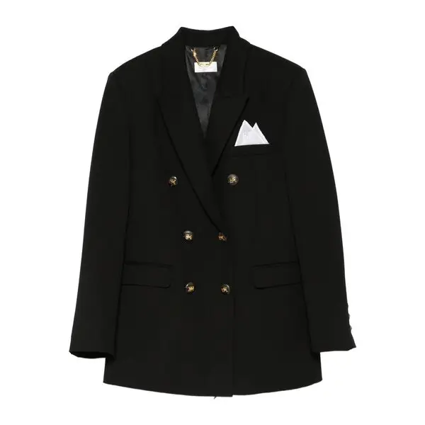 Elisabetta Franchi Double-breasted Blazer - Black