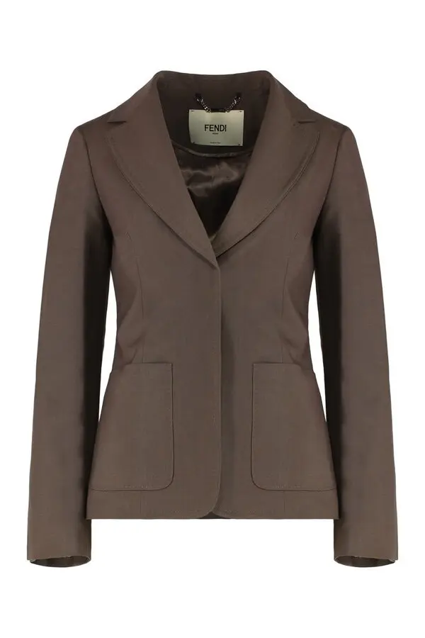 Fendi Wool-mohair Blend Blazer