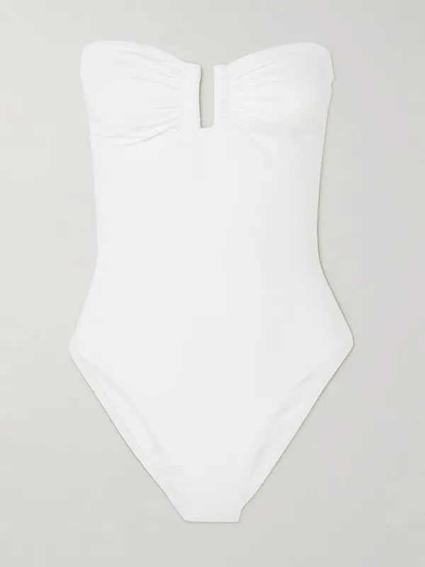 ERES Les Essentiels Cassiopée Bandeau One Piece Swimsuit - White