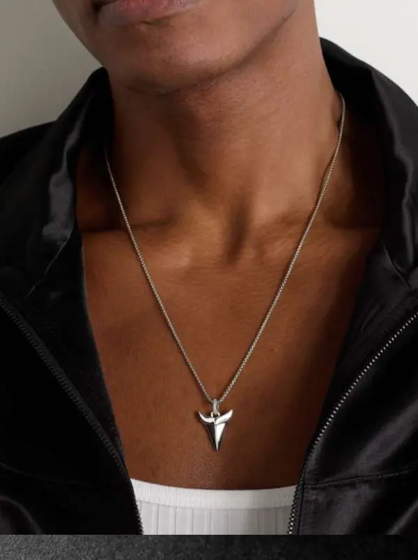 John Hardy Sterling Diamond Pendant Necklace - Silver